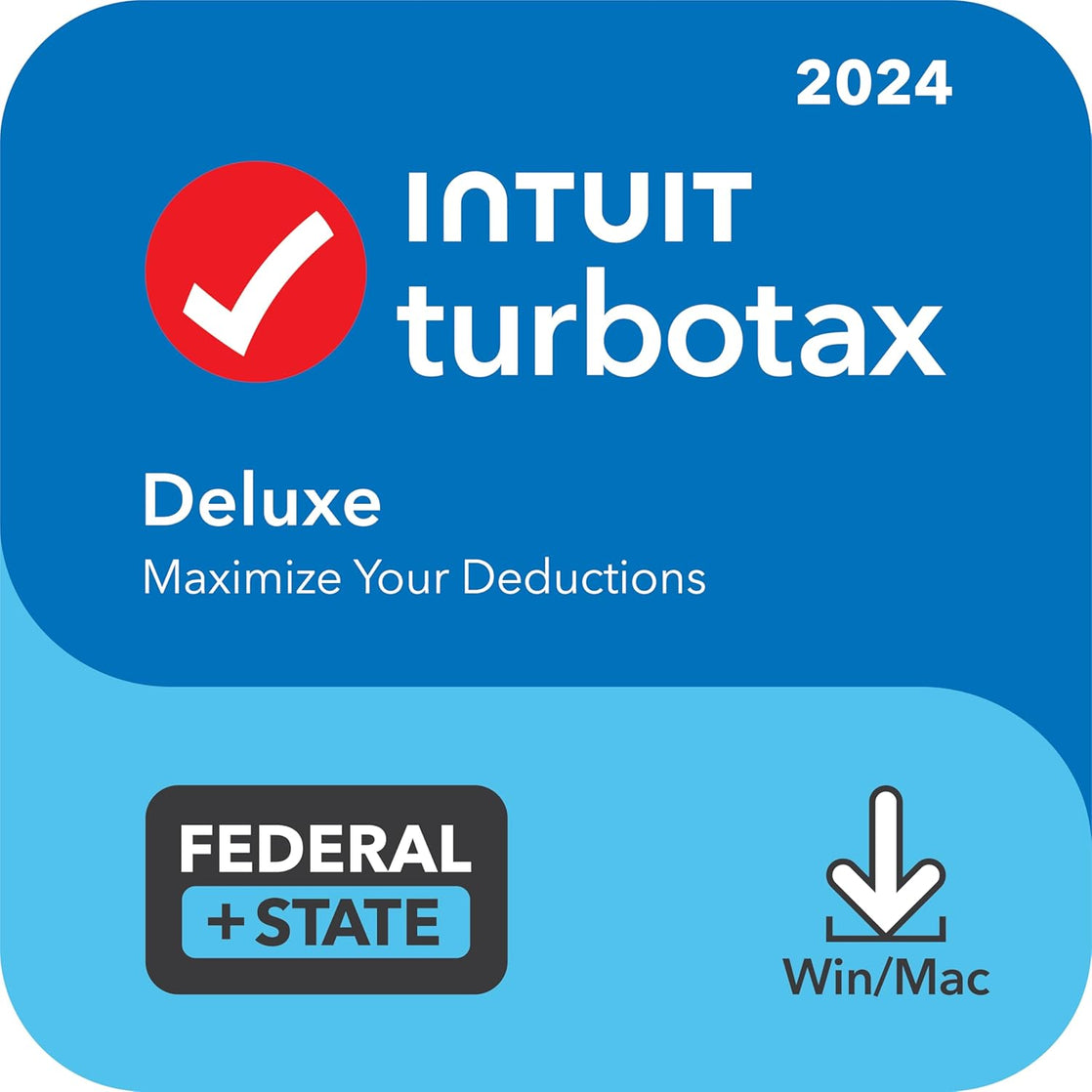 TurboTax Deluxe 2024 Tax Software, Federal & State Tax Return
