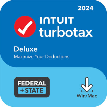 TurboTax Deluxe 2024 Tax Software, Federal & State Tax Return